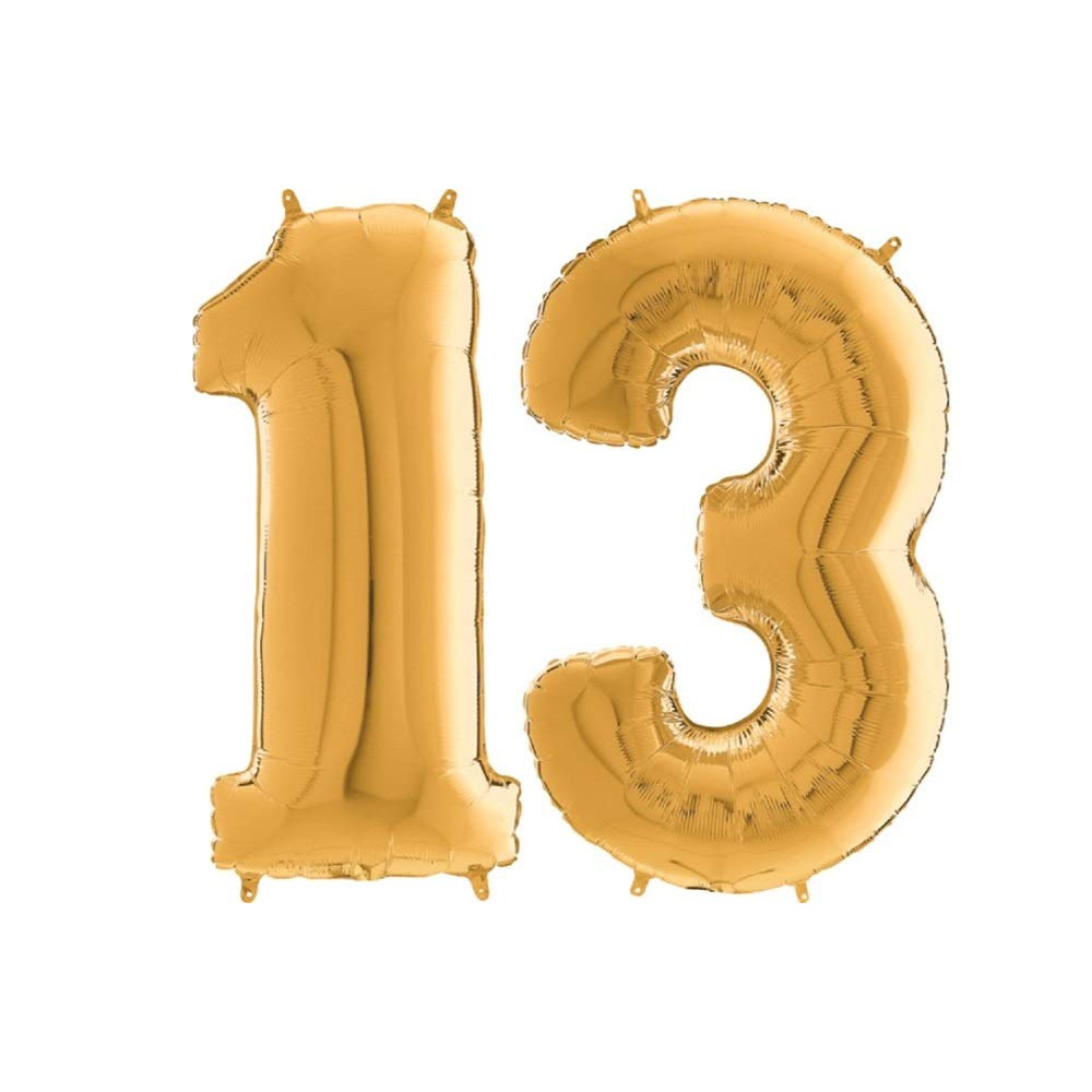 40" Foil Number Balloon - Party Decorations - Assorted Colours ...