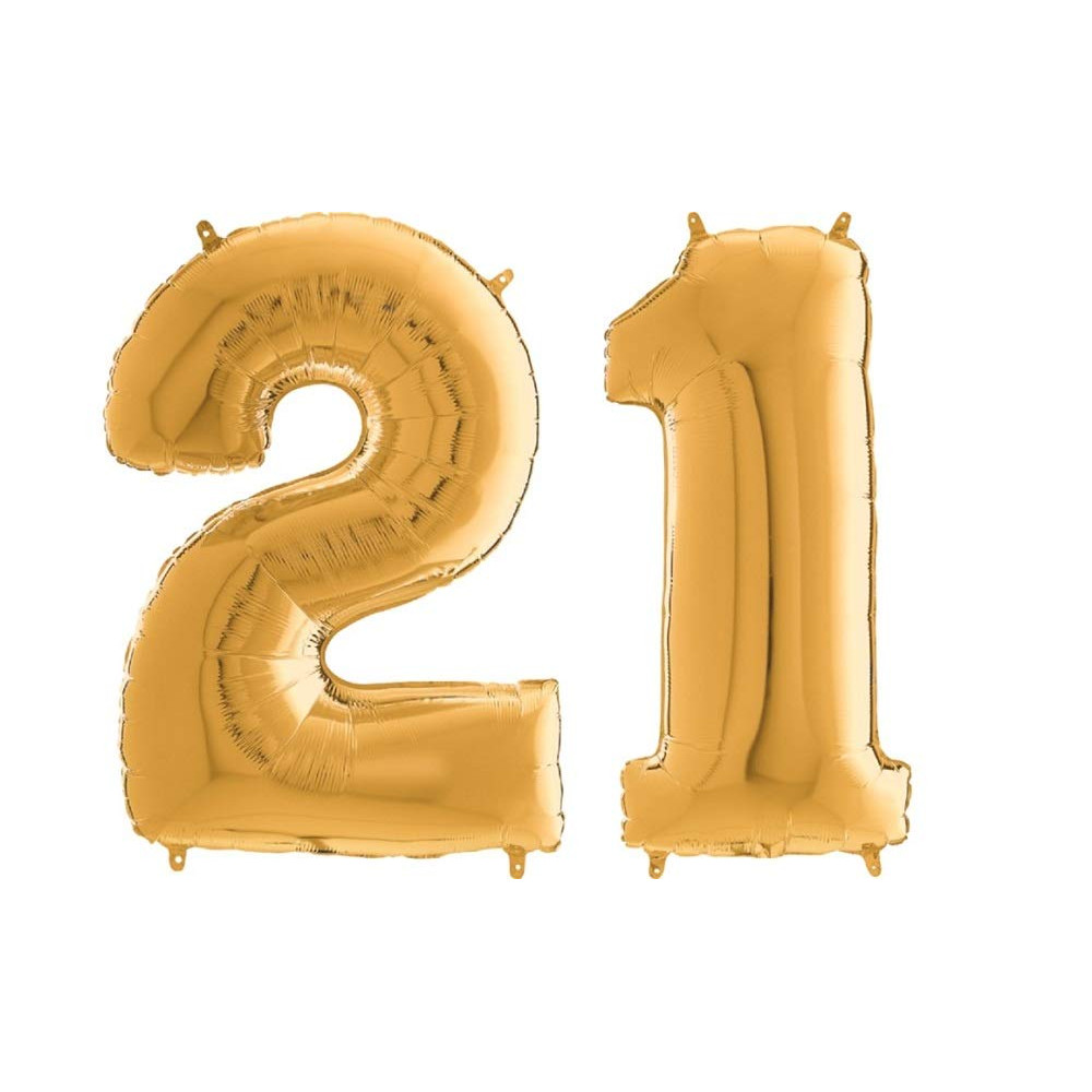 40" Foil Number Balloon - Party Decorations - Assorted Colours ...