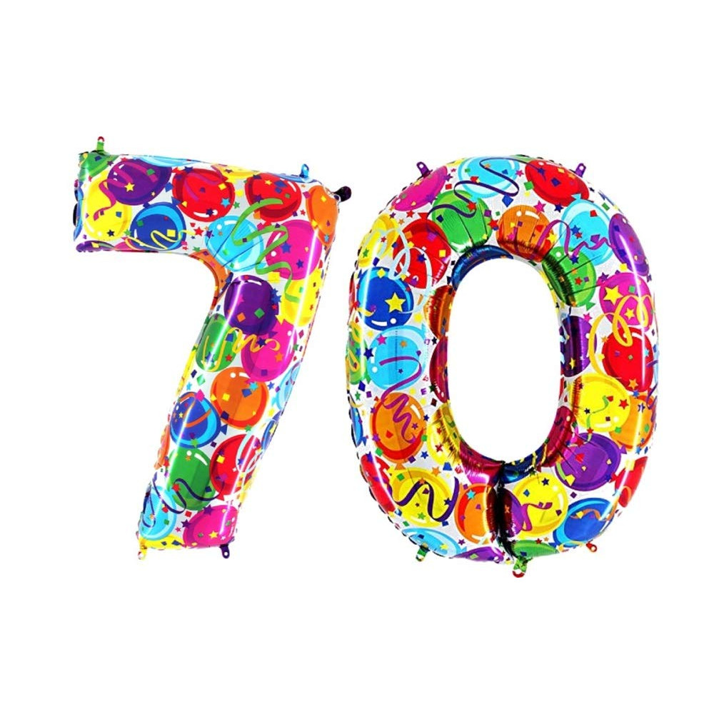 40" Foil Number Balloon - Party Decorations - Assorted Colours ...