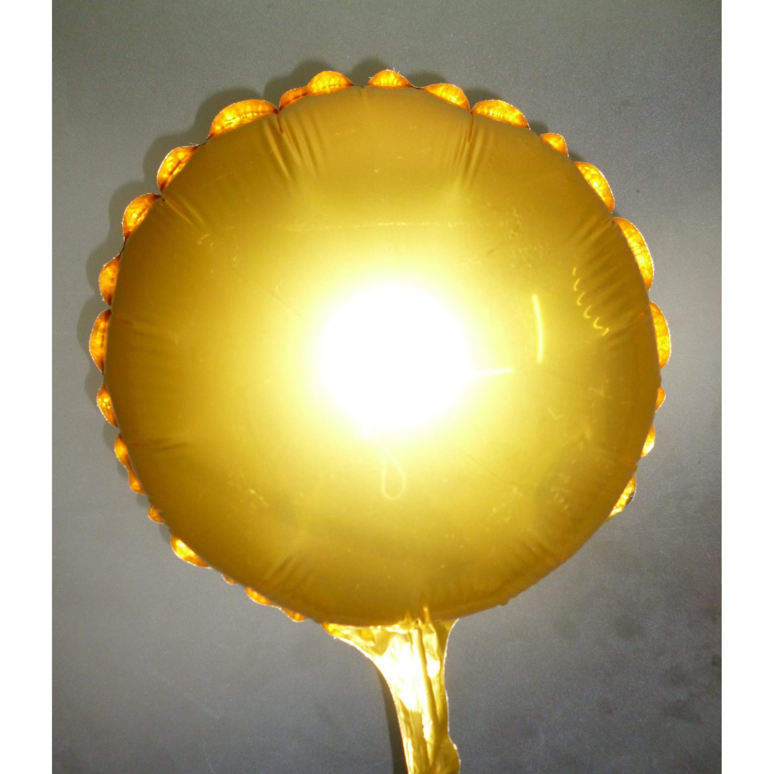 9" Round Gold Plain Mini Foil Balloon - Balloon Shop