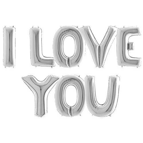 40 silver letter balloons store